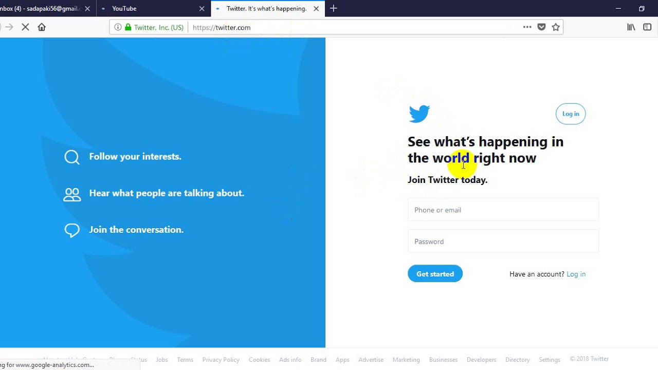 how to sign in twitter - YouTube