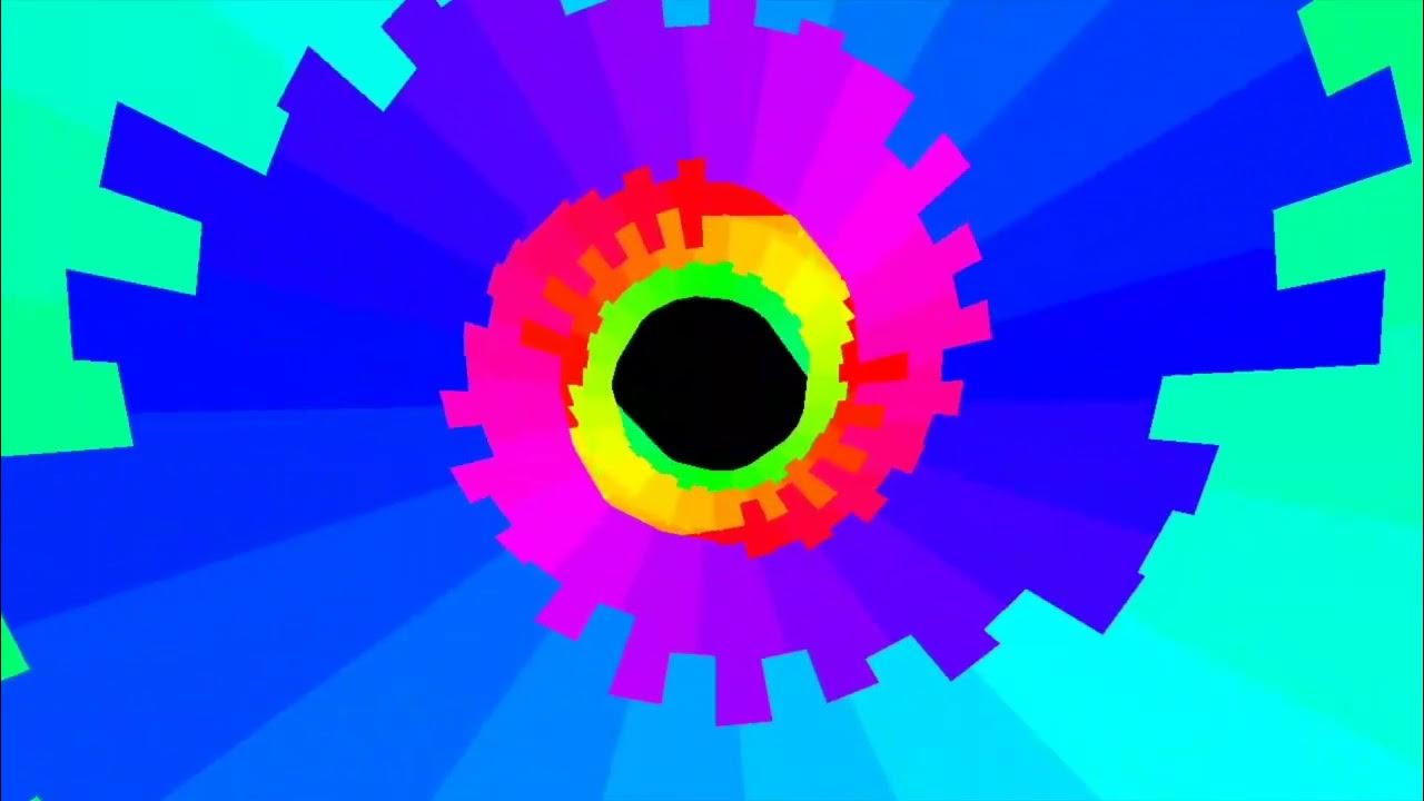Rainbow corridor (generated by p5.js (WEBGL)) - YouTube