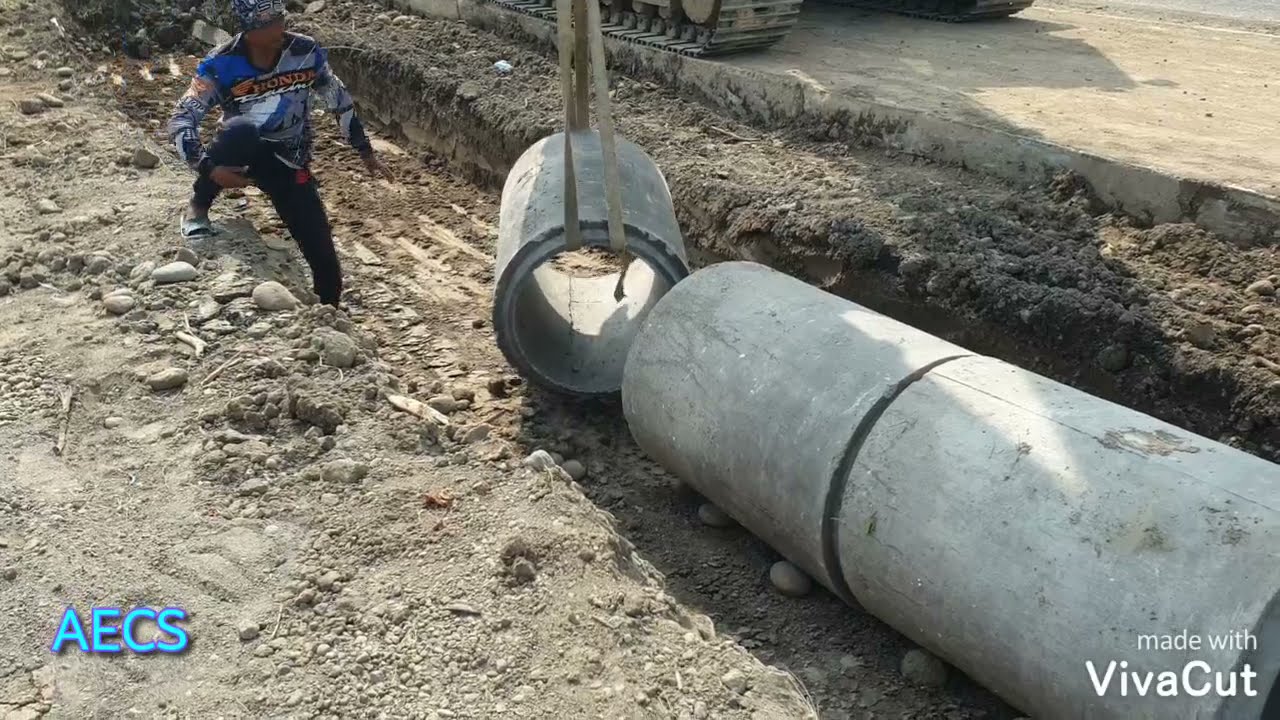 Pipe Culvert Installation - YouTube
