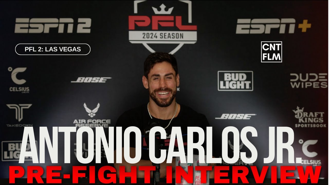 Antonio Carlos Jr. Pre-Fight Interview | PFL 2: 2024 Regular Season Las Vegas #MMA - YouTube