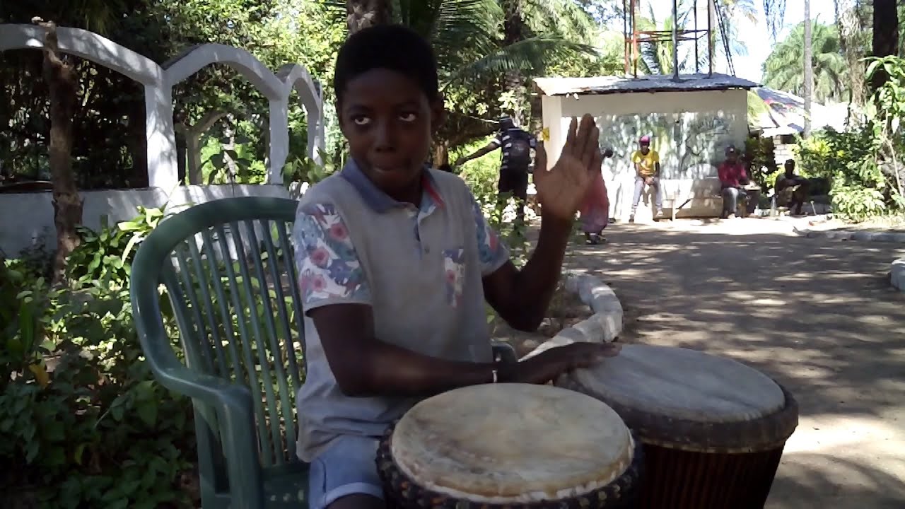 Karim Keita djembe kan and dancing in Abene Casamance Senegal 2016 ...