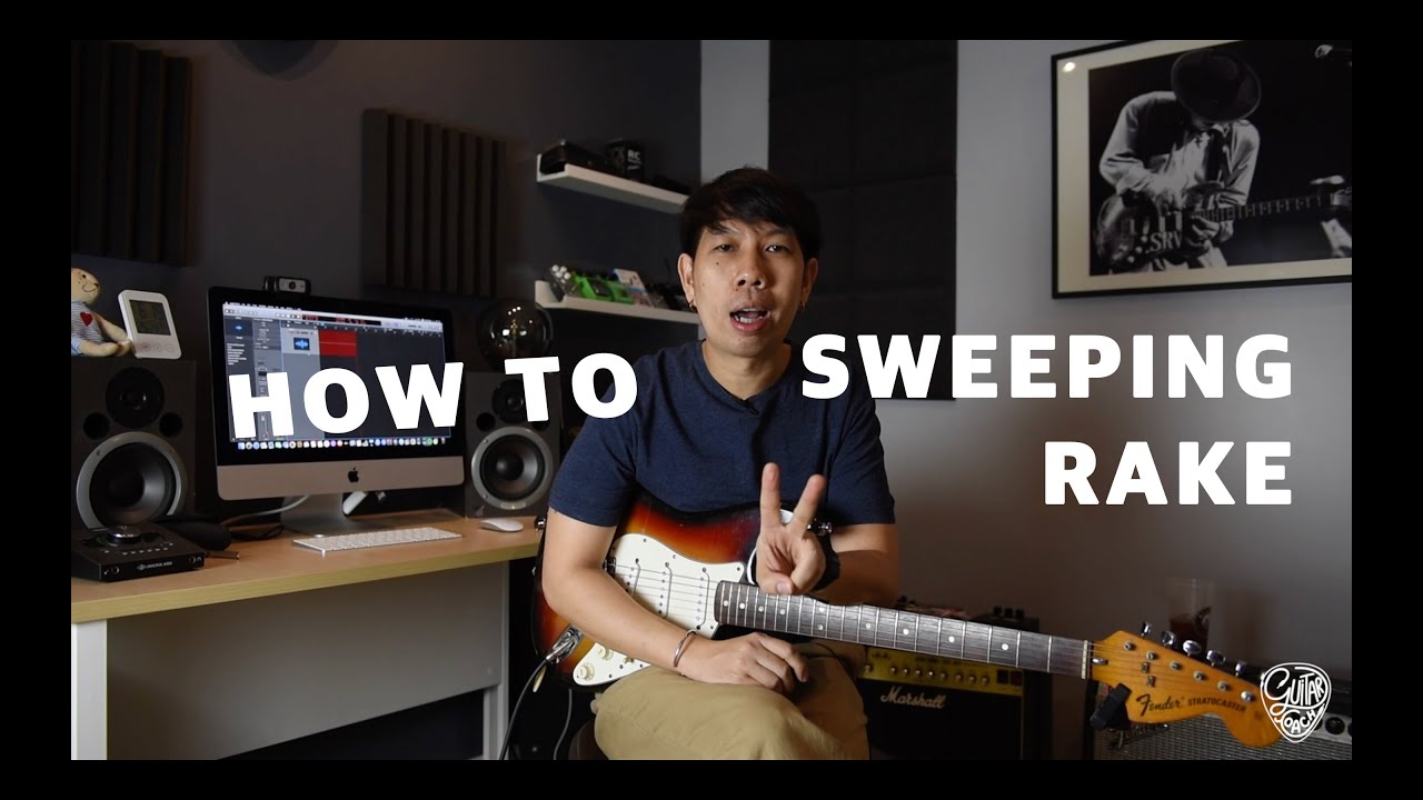 How to Sweeping Rake By Guitarcoach - YouTube