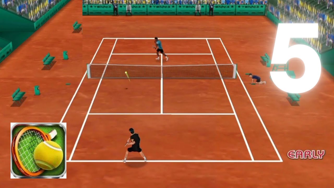 TENNIS 3D - Game Play - 5 - ( Monte Carlo 1000 ) - ( Full Turn ) - YouTube