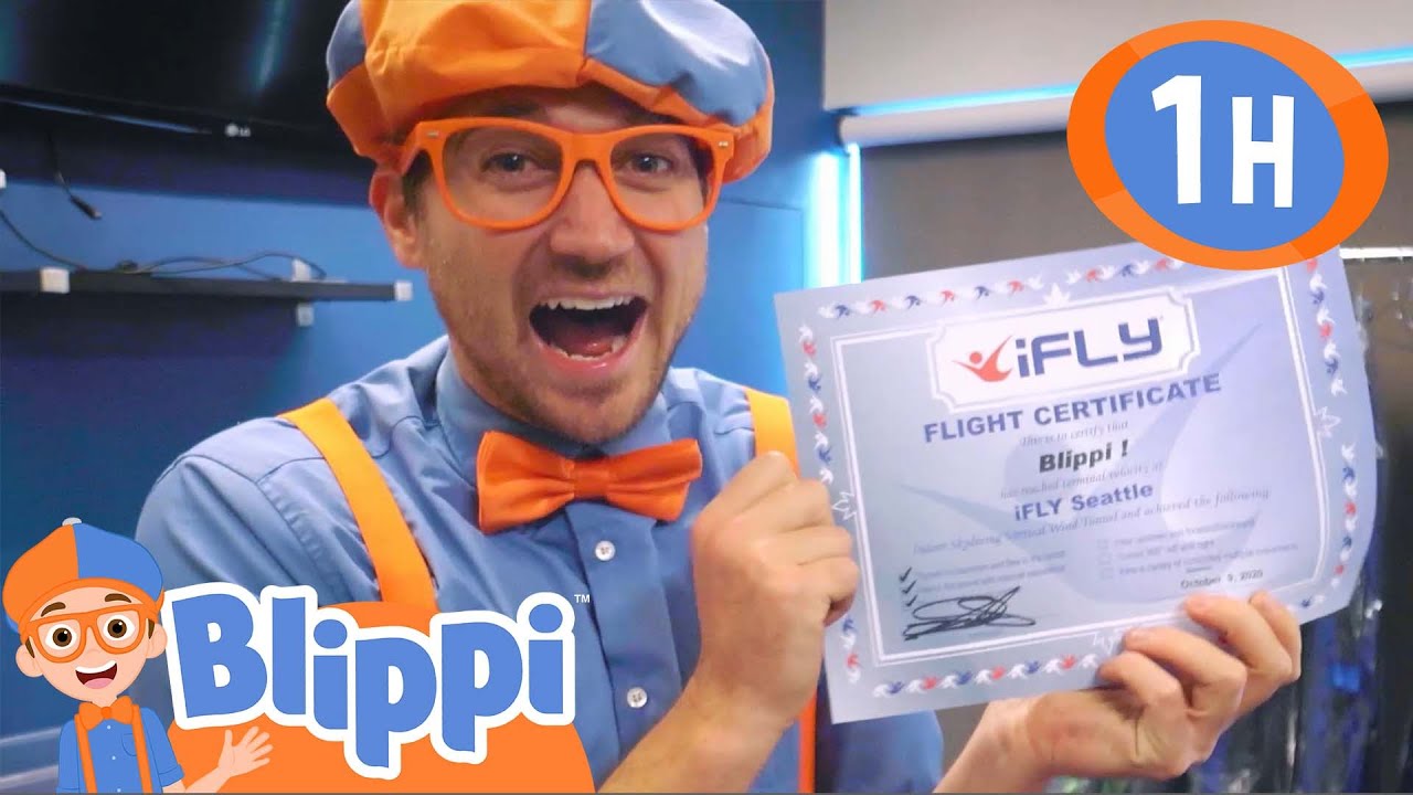 Indoor Skydiving with Blippi - Amazing Flying Tricks | Blippi's Gravity ...