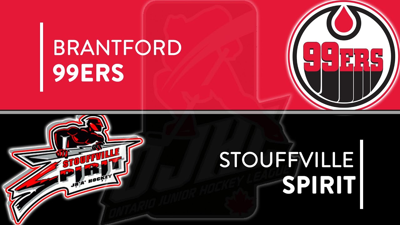 OJHL Highlights | Brantford 99ers VS Stouffville Spirit | January 7 ...