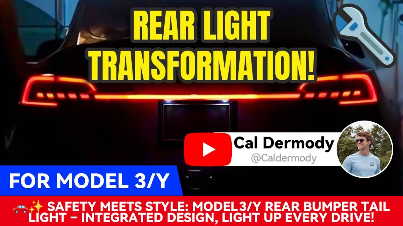 🚗 Safety Meets Style: Model 3/Y Rear Bumper Tail Light – Integrated ...