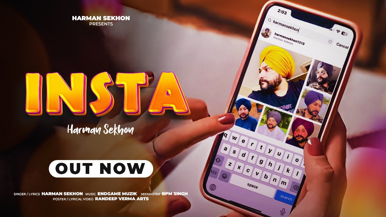 Insta | Harman Sekhon Lyrical Video | Latest Punjabi Songs 2024 - YouTube