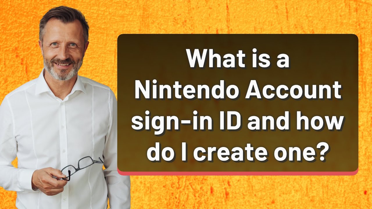 What is a Nintendo Account sign-in ID and how do I create one? - YouTube
