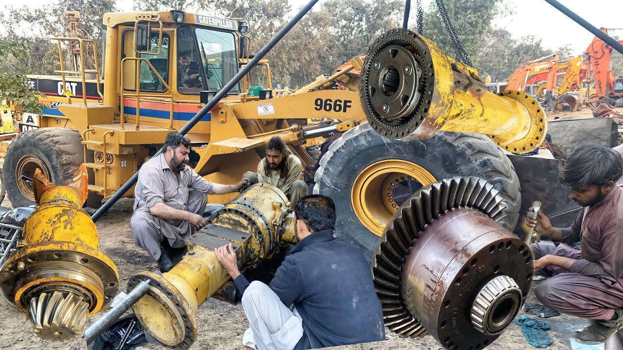 Amazing Restoration Caterpillar Wheel Loader Differential Gear // Rebuild Loader Differential ...