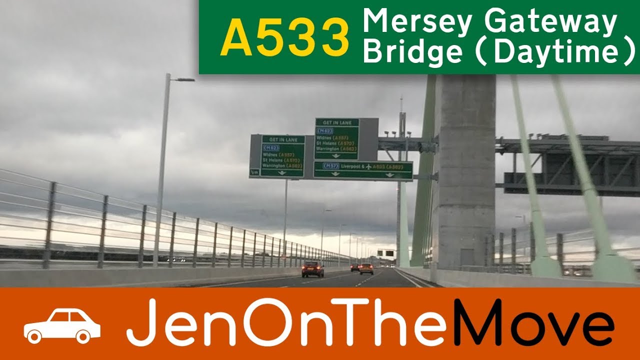 Mersey Gateway Bridge in Daylight 14th Oct 2017 - YouTube