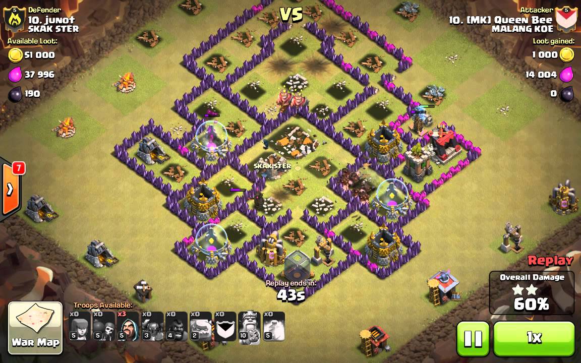 Strategi GoWiPe Hog TH8 - YouTube