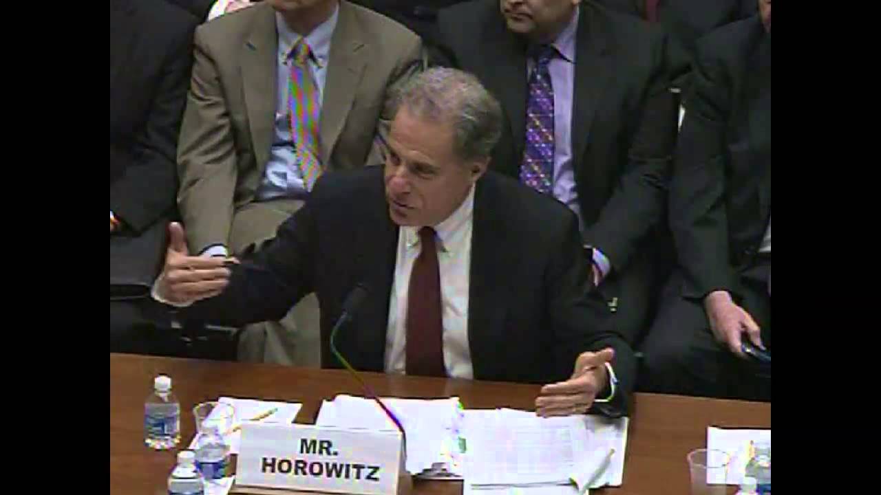 2-3-15 DOJ Inspector General Horowitz Testimony: Return to a "Culture ...