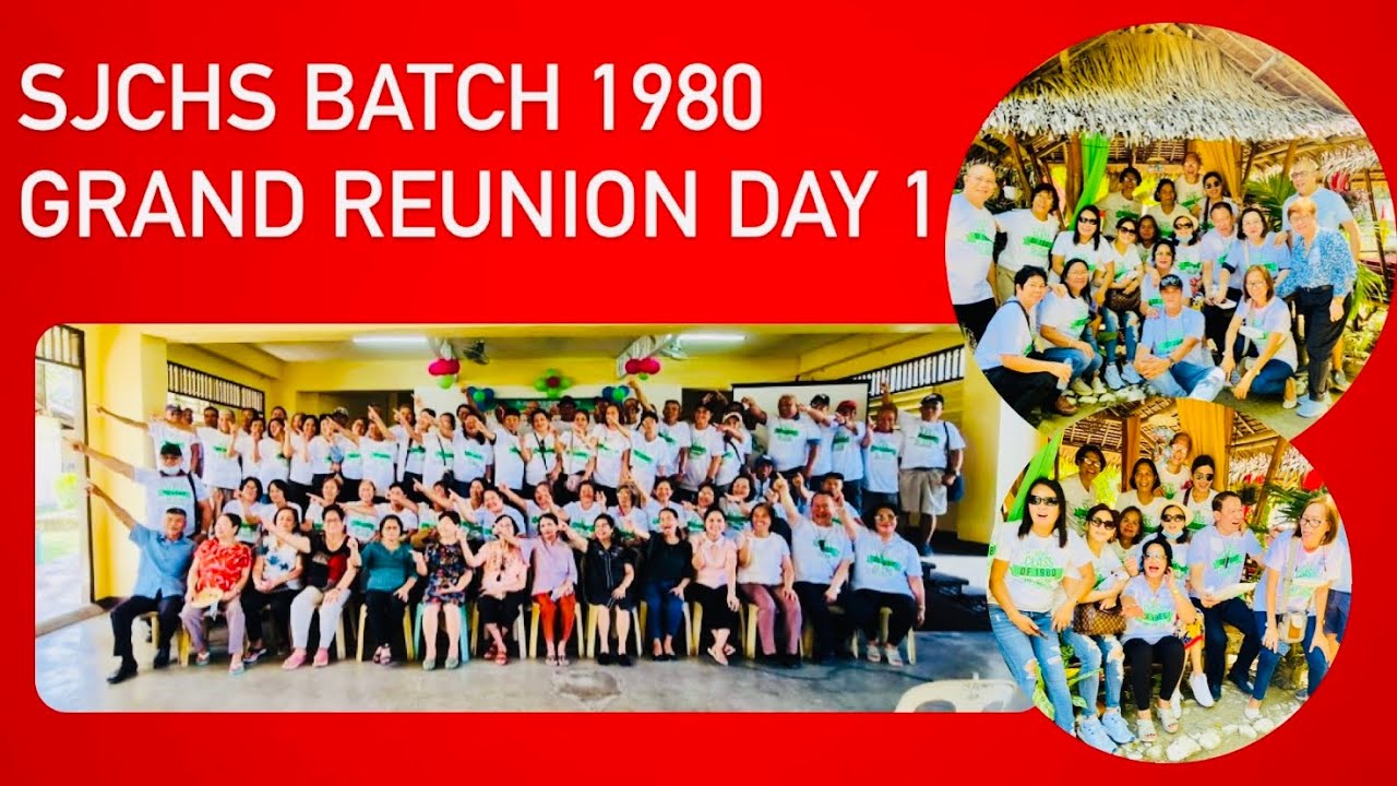 DAY 1/3 SJCHS BATCH 80 GRAND REUNION | CAREER SHARING & PARTY - YouTube