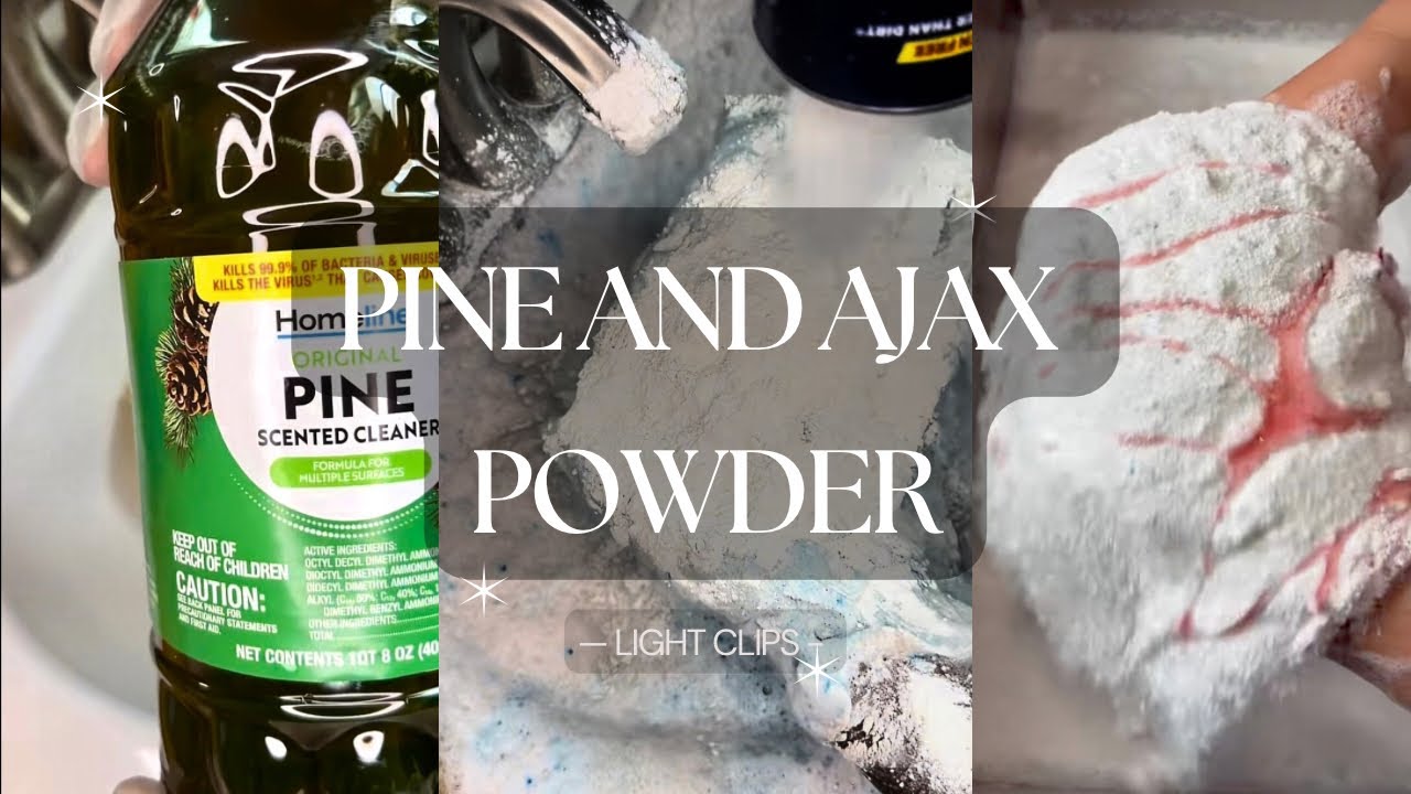 PINE AND AJAX POWDER 🫧🫧 | Satisfying CleanTok ASMR Rinse & Suds | Light ...