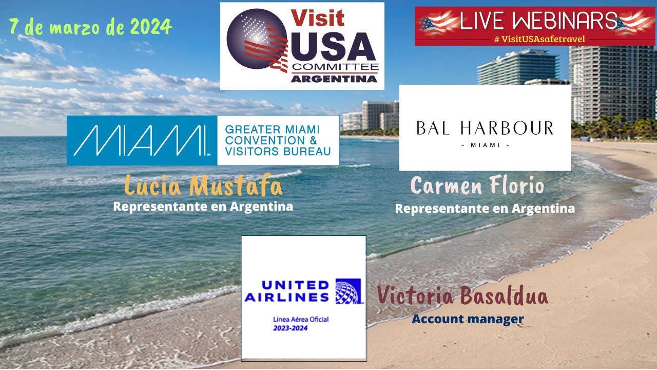 DESTINO MIAMI - Live Webinar Visit USA 2024 - YouTube