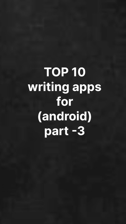 top 10|| written app for android part -3 #youtube #apps #awesomeapp # ...