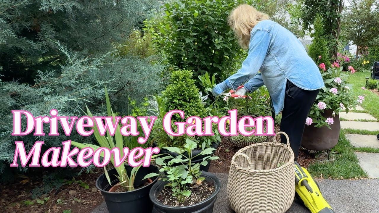 Summer Driveway Garden Mini Make-Over with a Surprise Pop of Color ...
