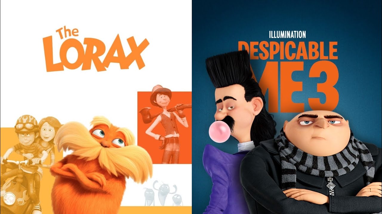 Illumination animated movies I have seen in theaters and some I didn't ...