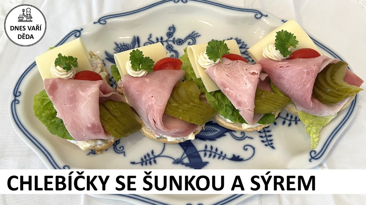 Chlebíčky se šunkou a sýrem | Josef Holub - YouTube