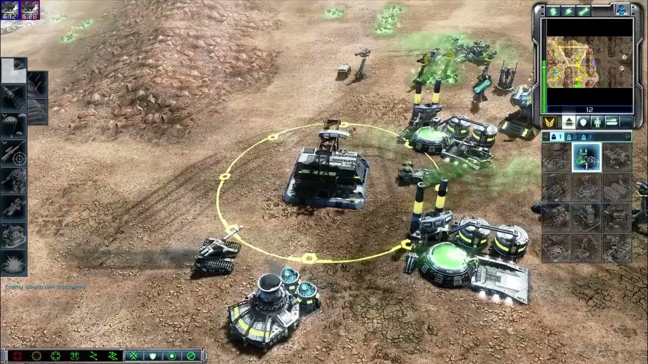 CNC 3 KW Tiberium Insanity v3.3 mod GDI vs 2 Brutal AIs - Steamroller (Scrin) - YouTube