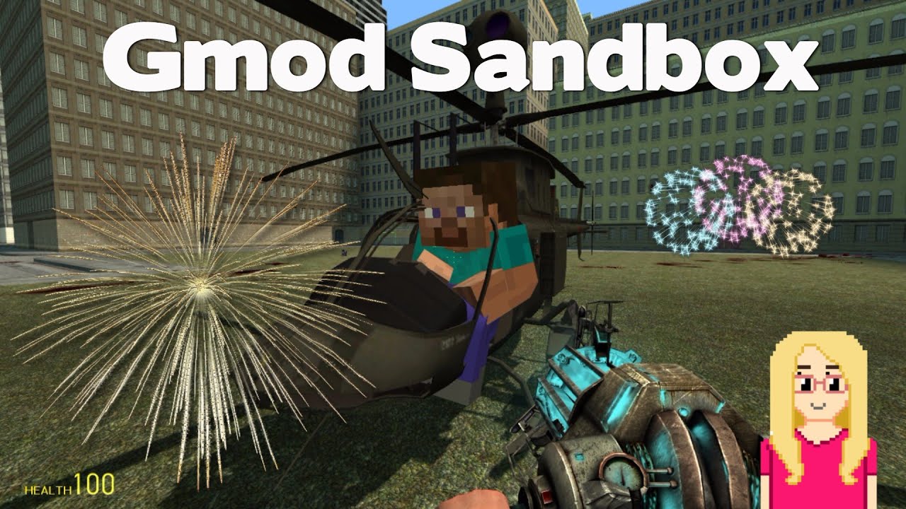Gmod Sandbox With Friends! | Airplanes and Fireworks - YouTube