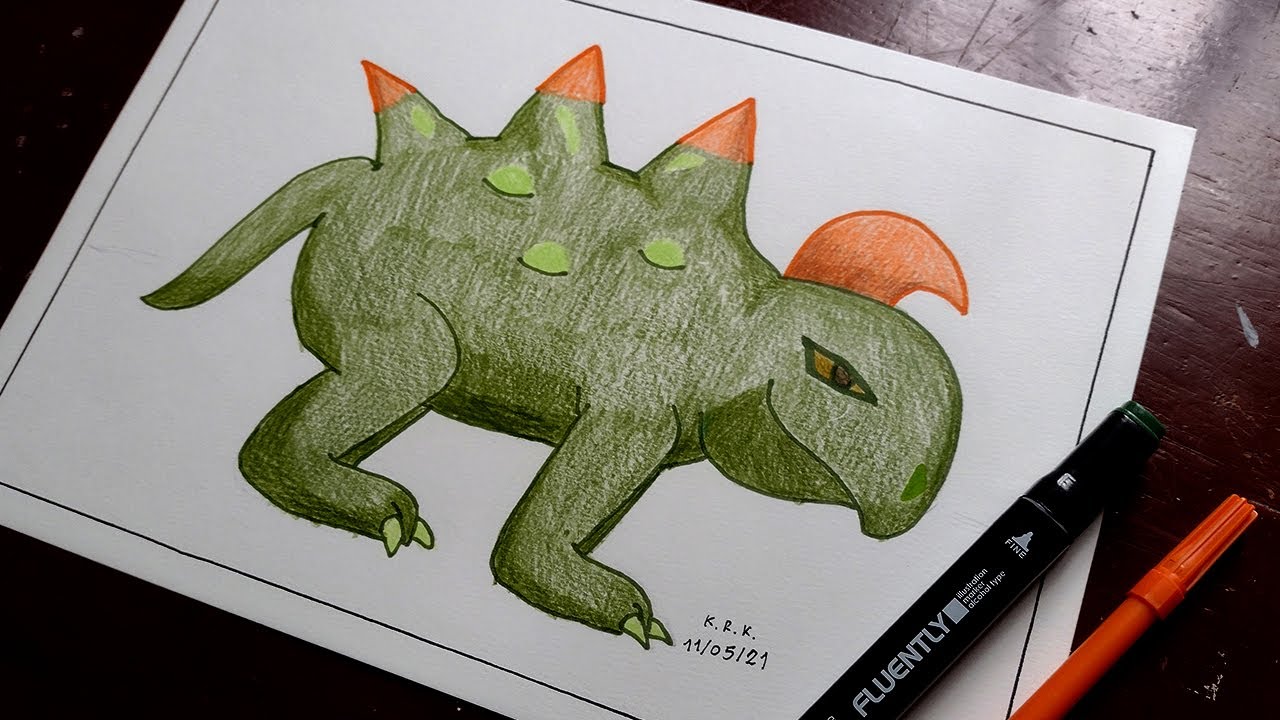 DESENHANDO O PIMENTA REX DO STARDEW VALLEY - YouTube