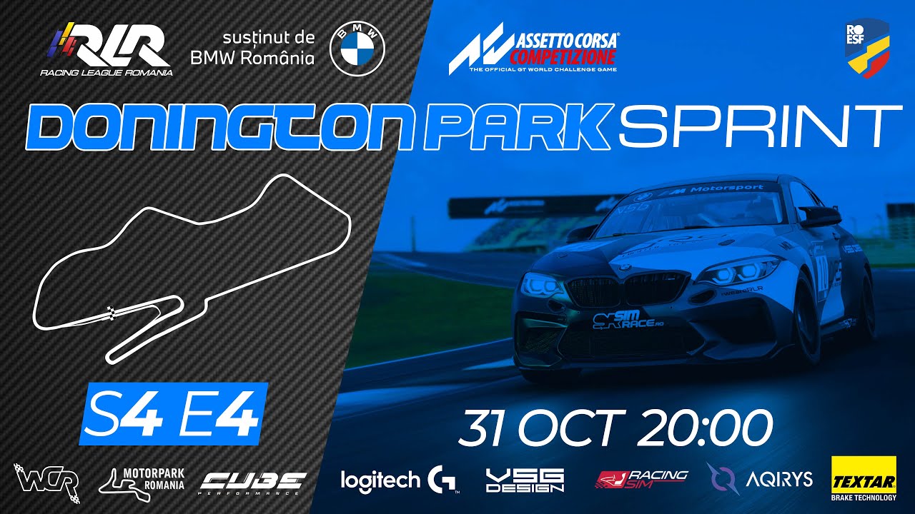 Racing League Romania BMW GT Challenge S4E4 - Donington Park - Sprint ...