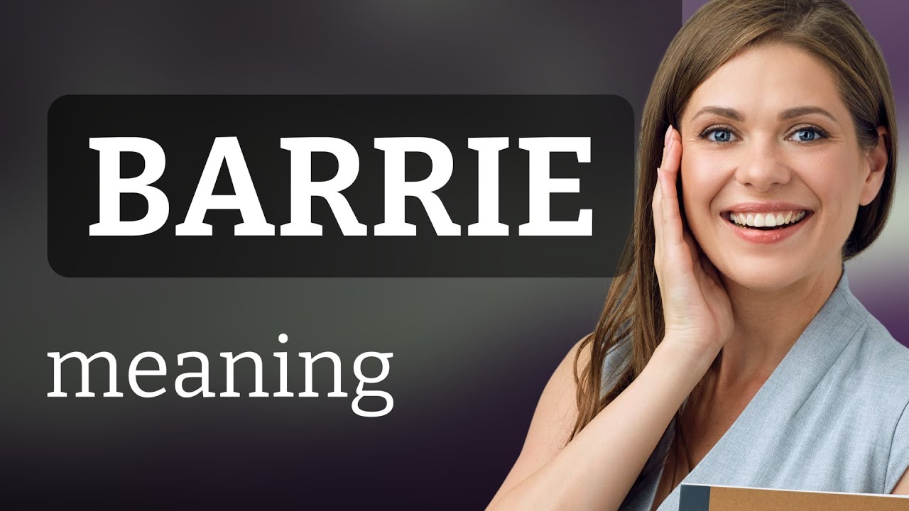 Barrie • what is BARRIE meaning - YouTube