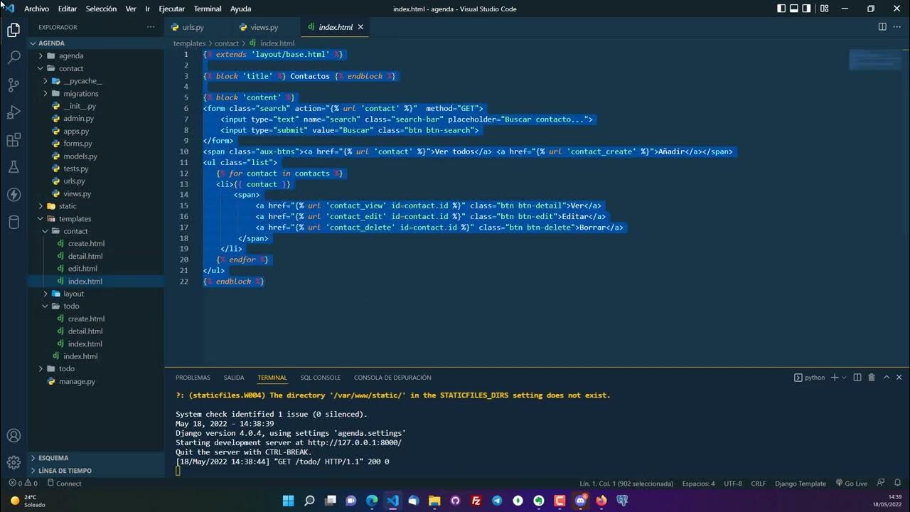 46 practica crud tareas - YouTube