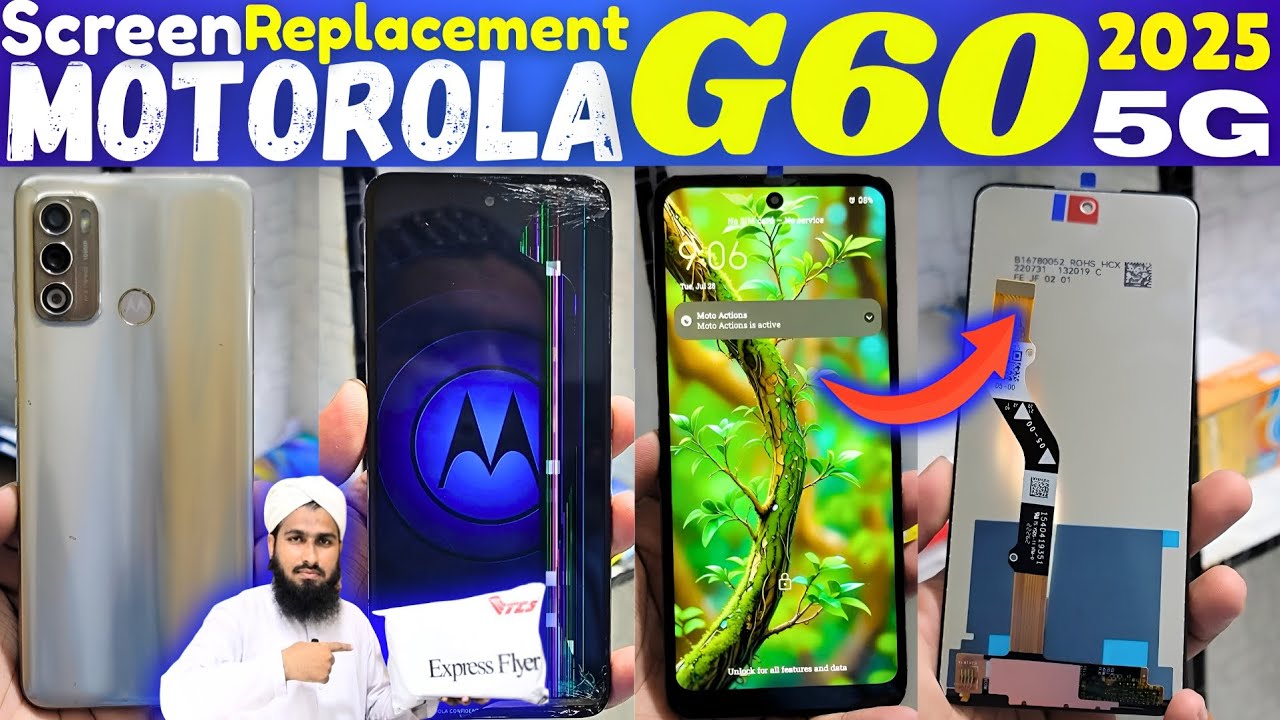 Motorola G60 Screen Replacement No More Cracks! 🚫📉 How i Change Moto ...