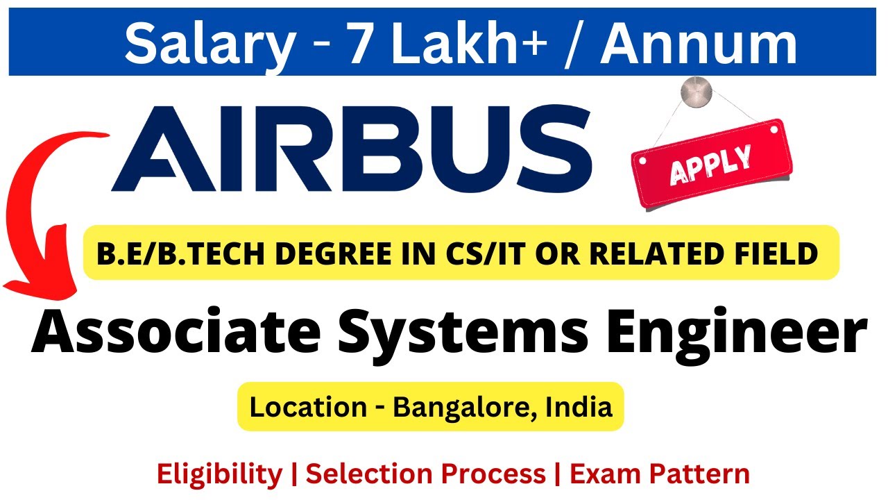 Airbus Off Campus Drive for Freshers 2023/2024 Associate Systems ...
