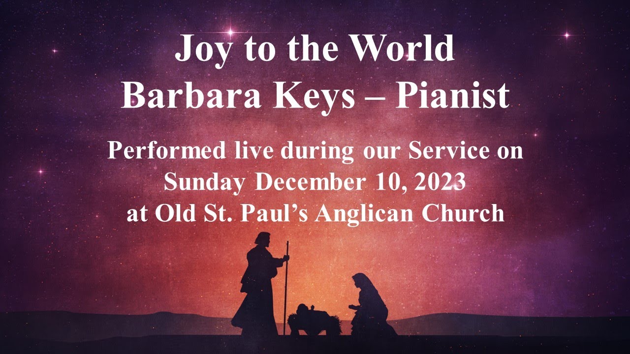 Joy to the World performed by pianist Barbara Keys live during our ...