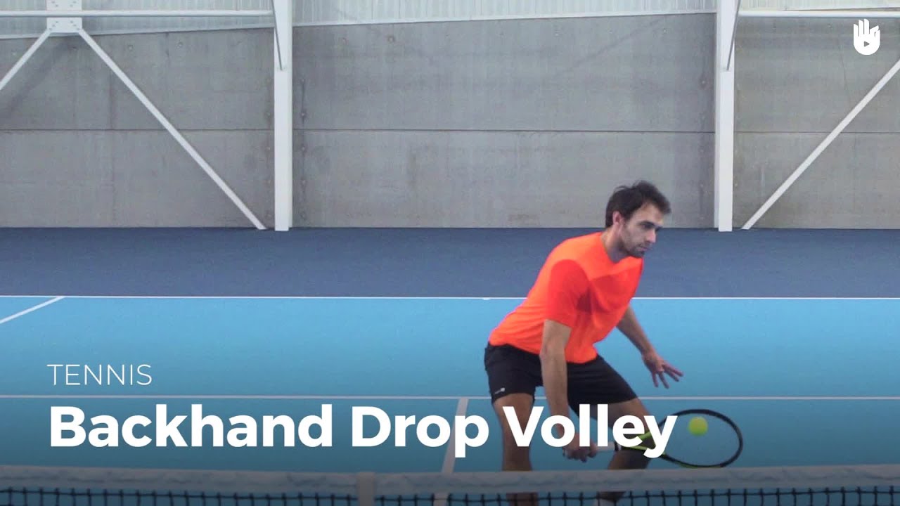 How to Hit a Backhand Drop Volley | Tennis - YouTube