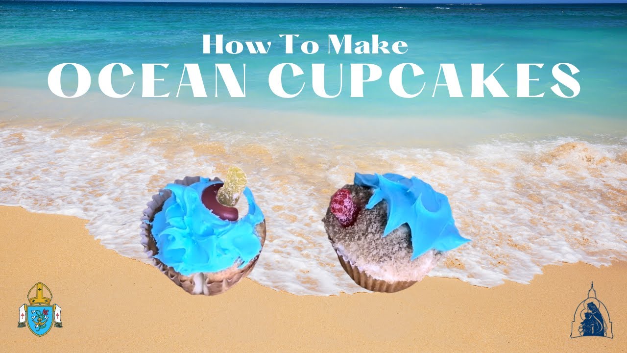 Ocean Cupcakes - Baking Craft! - YouTube
