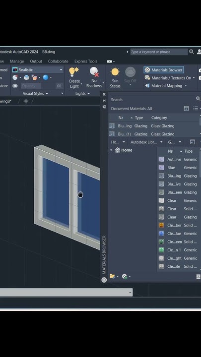 AutoCAD 3D Modeling Tutorial – How to Create Window in AutoCAD 3D - YouTube