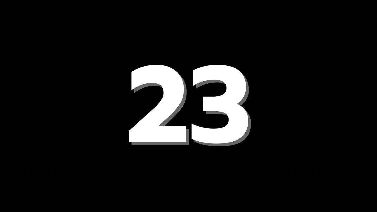 23 Second Countdown Timer With Sound Effect - YouTube