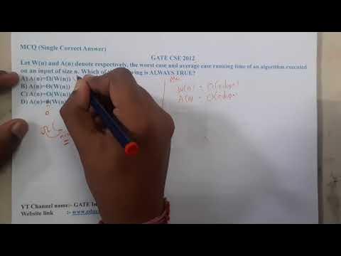 GATE CSE 2012 Q ||Algorithms || GATE Insights Version: CSE - YouTube