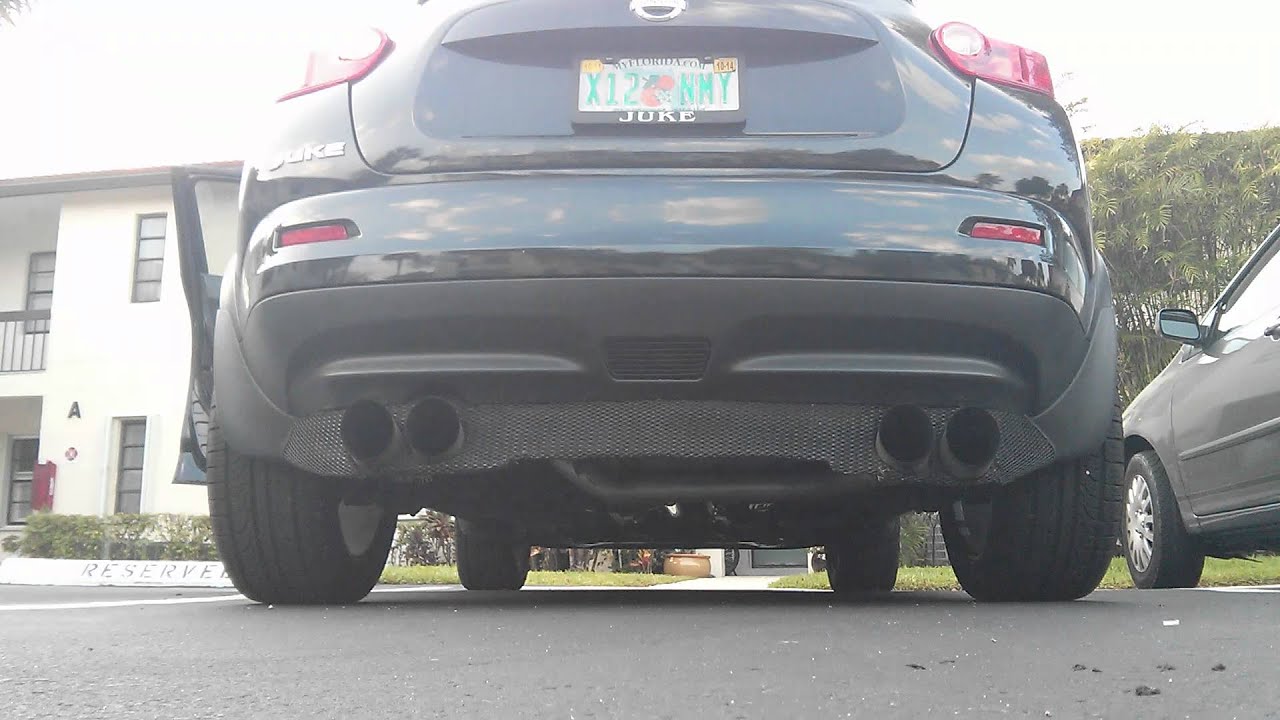 Nissan juke custom exhaust - YouTube