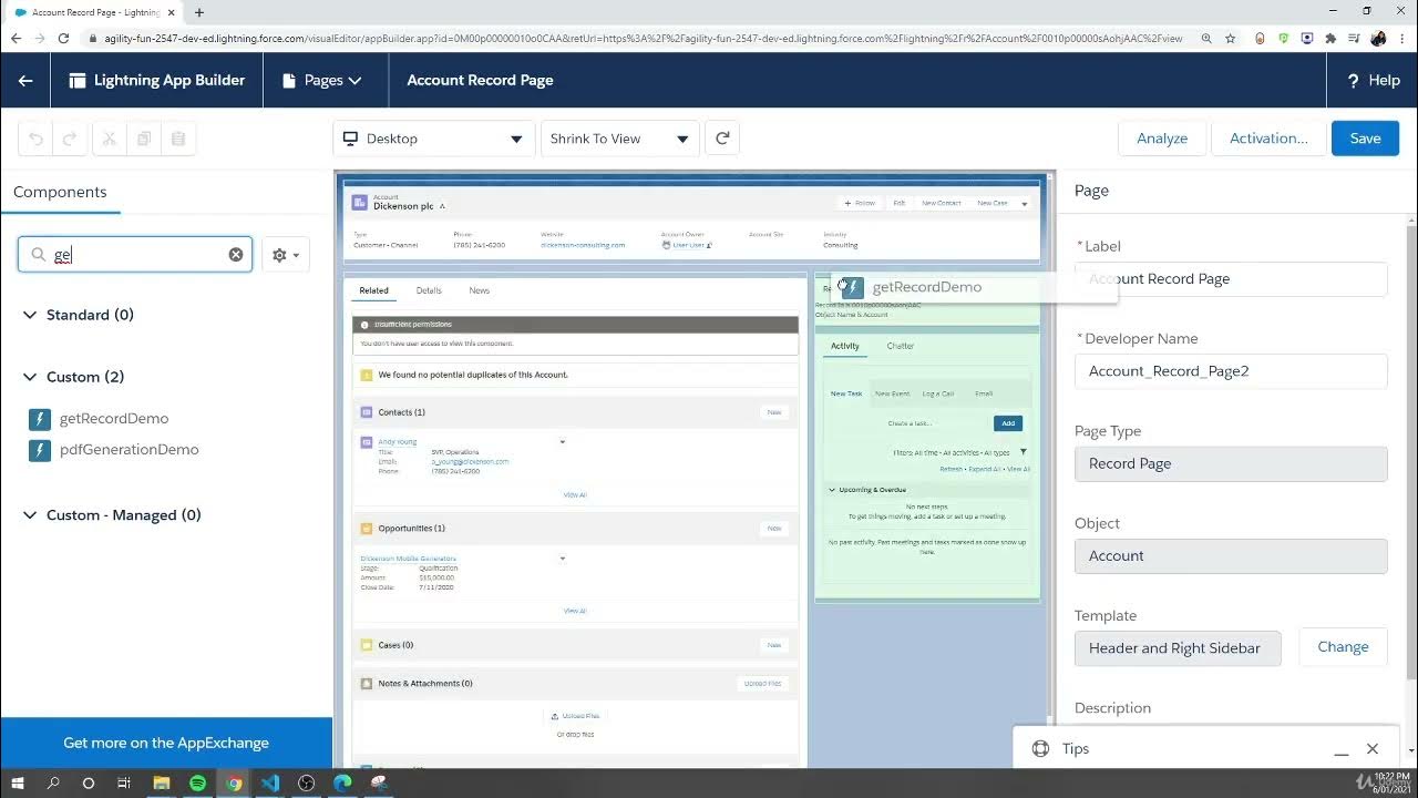 19 Lightning Data Service Wire Adapters and Functions 8 getRecord adapter - YouTube