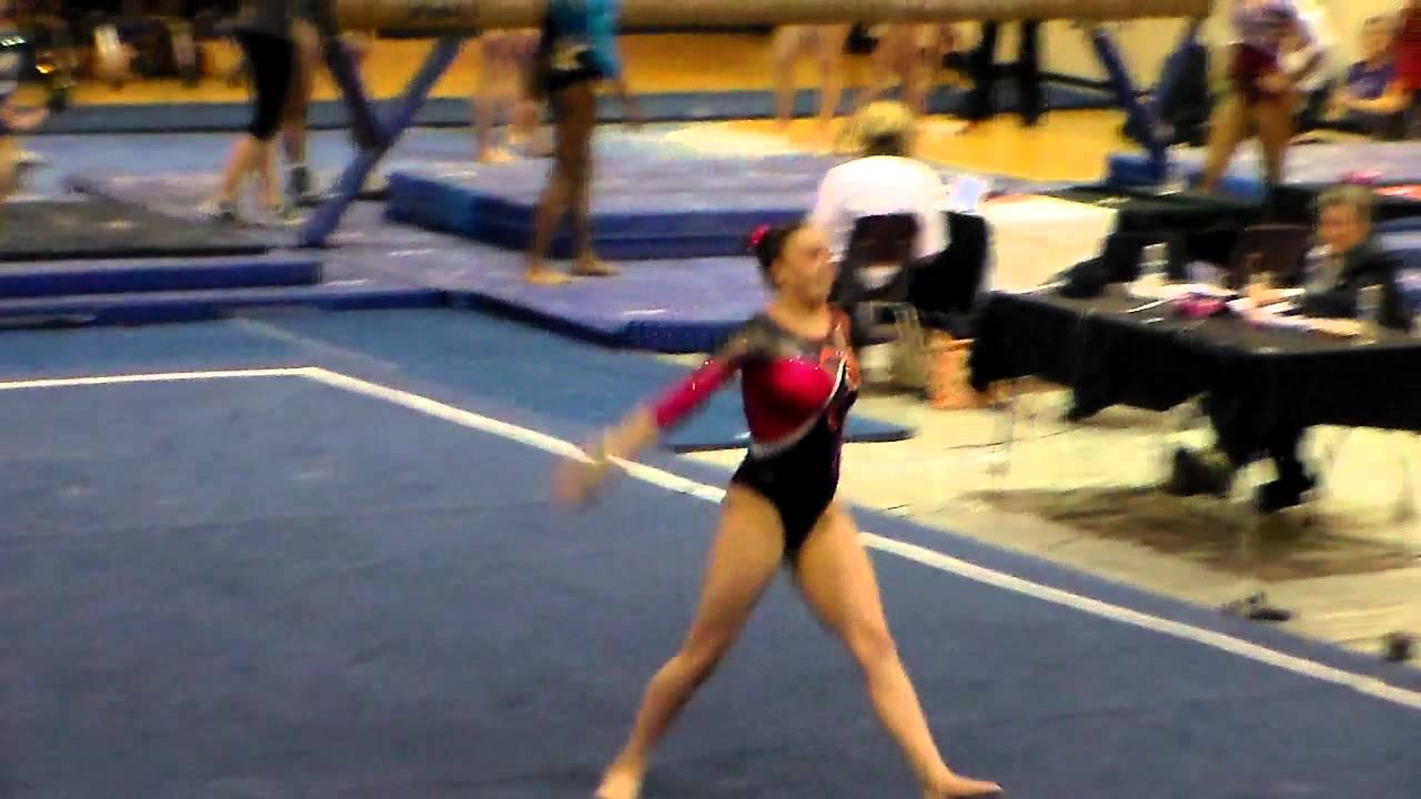 Allyson Bell-Level 10 (floor) -Georgia State Meet 2014 - YouTube
