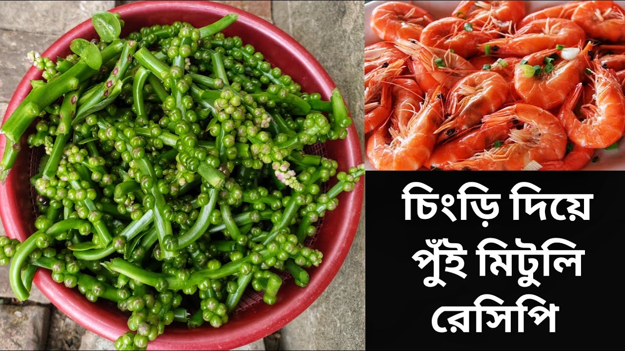 How To Make Super Testy Malabar Spinach Seeds Recipe || Pui Seeds ...