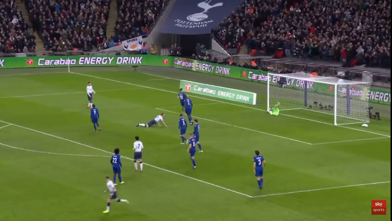 Harry Kane failed attempted bicycle kick vs Chelsea | Spurs 1-0 Chelsea ...