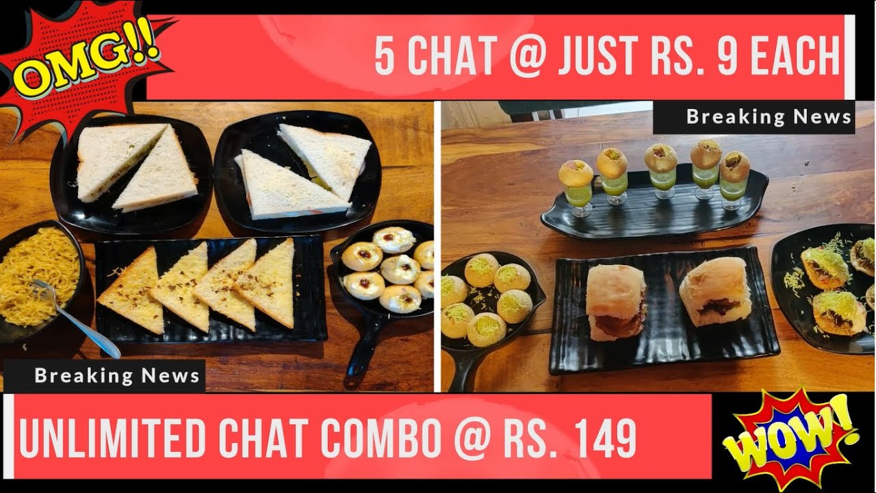 Unlimited Offer on Chat in Chennai | வெறும் 9 ரூபாயில் பானி பூரி | Chat ...