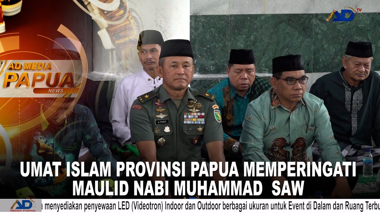 UMAT ISLAM PROVINSI PAPUA MEMPERINGATI MAULID NABI MUHAMMAD SAW - YouTube