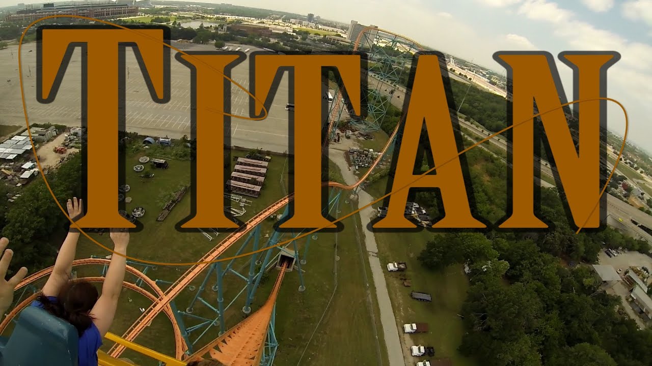 Titan (Roller Coaster) Six Flags Over Texas - YouTube