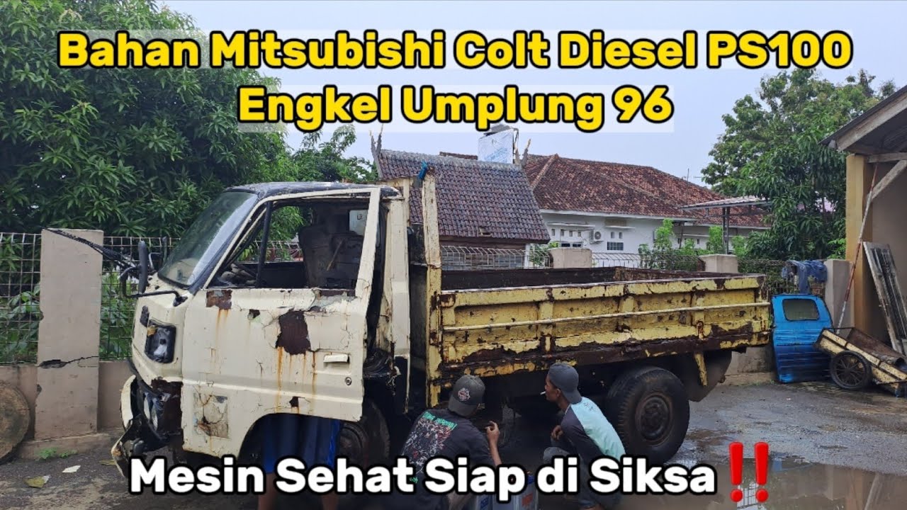 Engkel Umplung Mitsubishi Colt Diesel PS100 Kondisi Bahan & Kijang ...