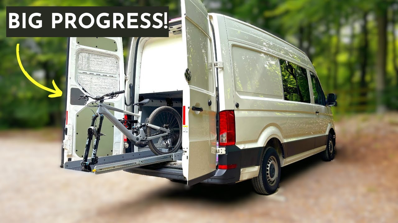 Crafter Mountain Bike Van Build - Update 5 - YouTube