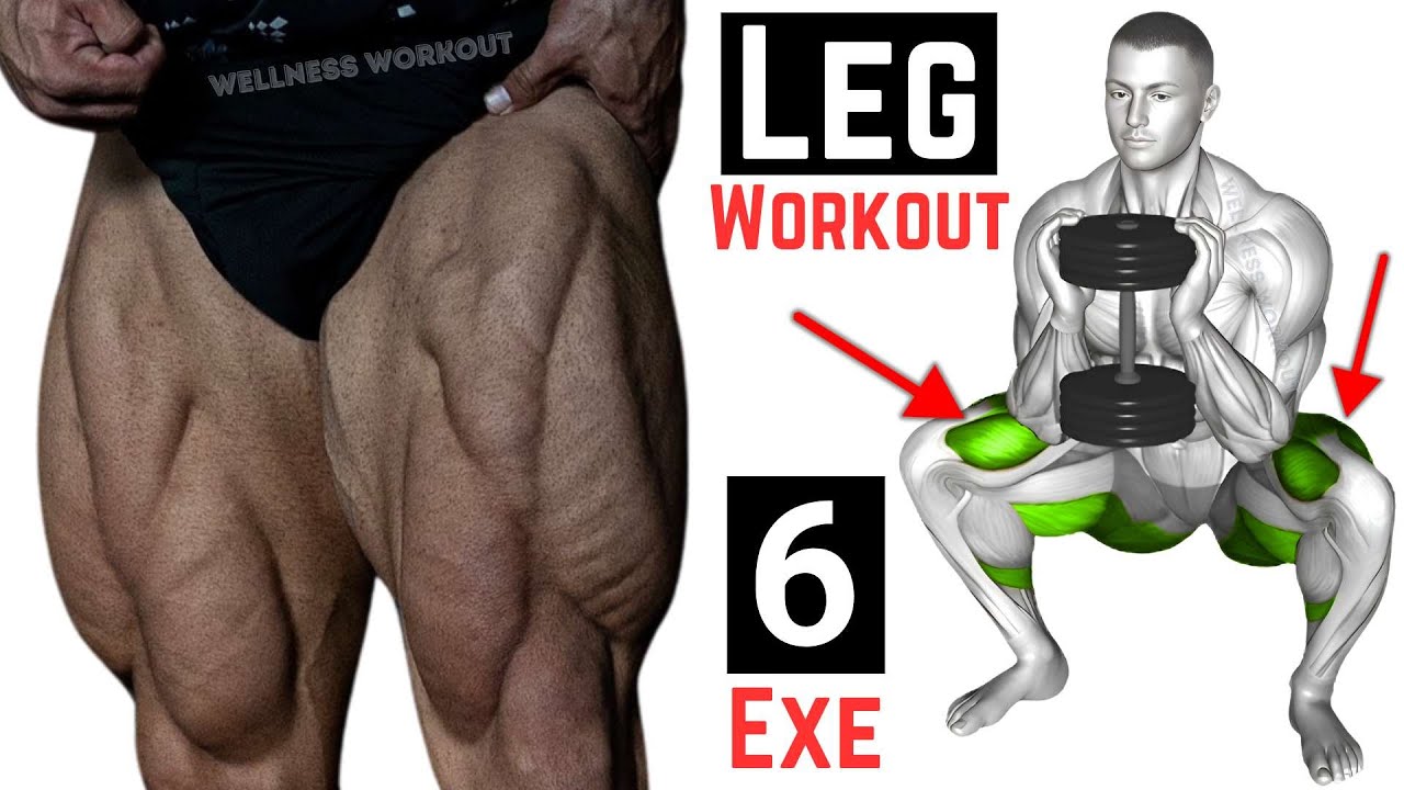Leg Workout | Build Strong Quads, Hamstrings, Glutes & calves - YouTube