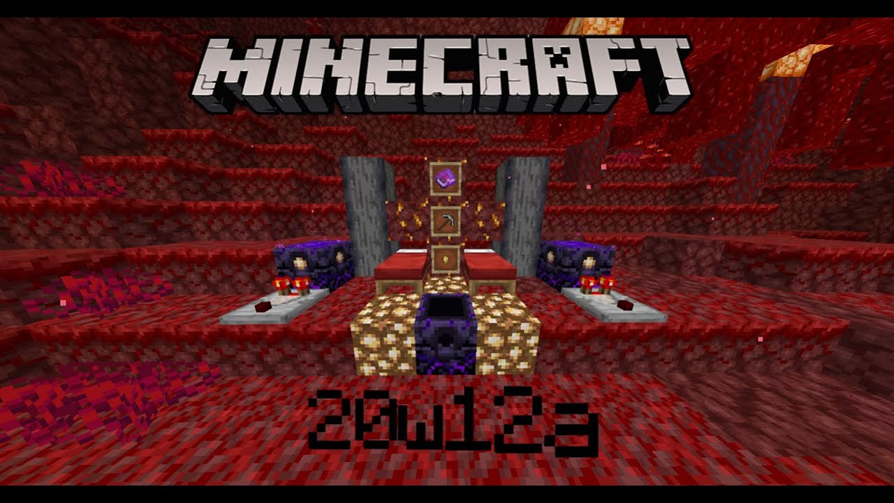Minecraft: Snapshot 20w12a -ORO Y CAMA DEL NETHER- - YouTube