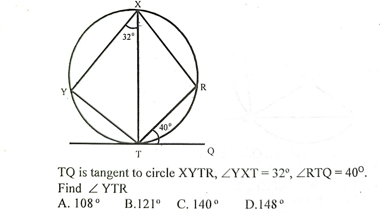 Circle Geometry question Simplified - YouTube